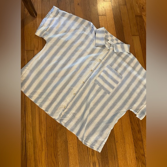 ANDREE BY UNIT | Tops | Andre By Unit Sz X Womens Striped Blouse ...